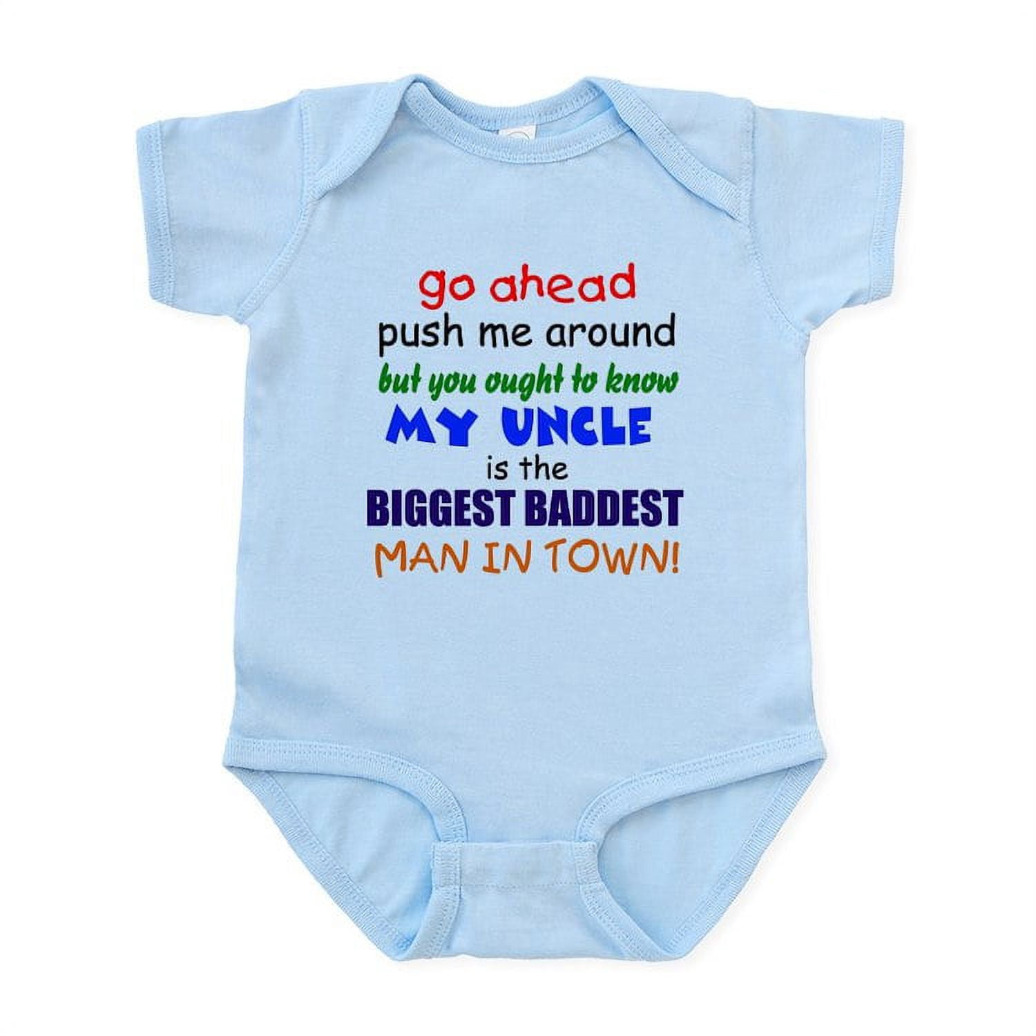CafePress - Baddest Uncle Infant Bodysuit - Baby Light Bodysuit, Size ...