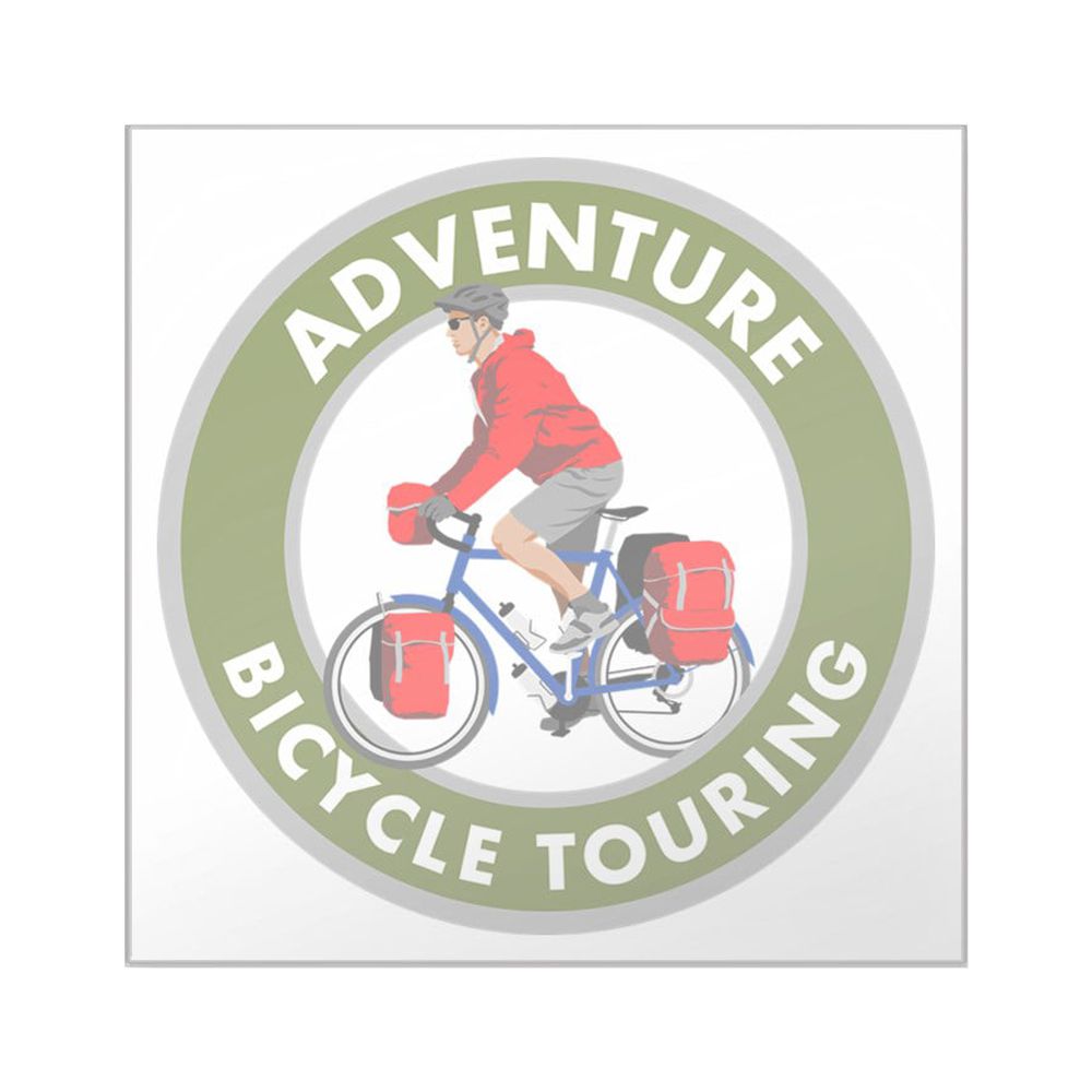 CafePress - Badgework Bicycle Touring Sticker - Square Sticker 3" x 3 ...