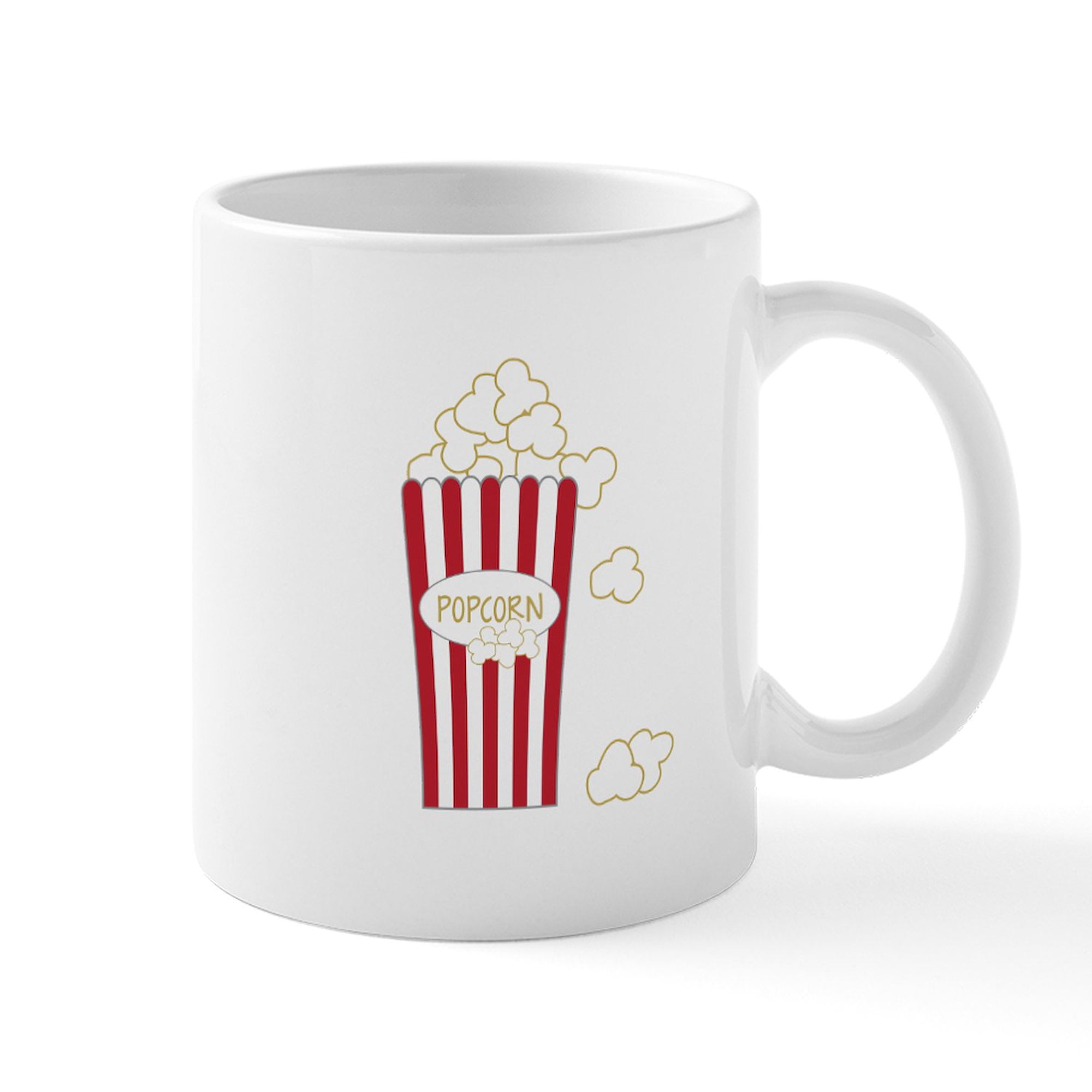 CafePress - Bag Of Popcorn Mugs - 11 oz Ceramic Mug - Novelty Coffee ...