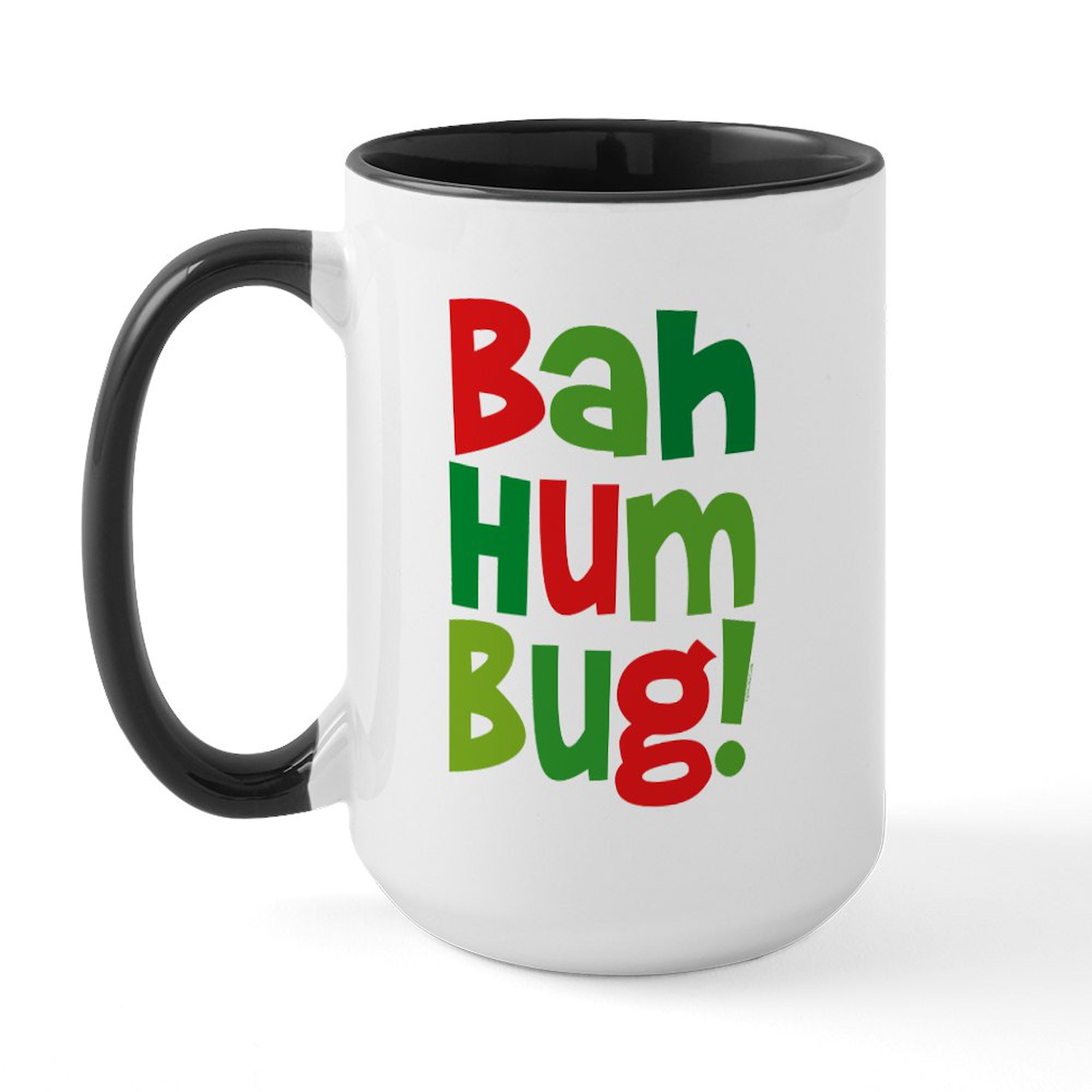 CafePress - Bah Humbug Large Mug - 15 oz Ceramic Large White Novelty ...