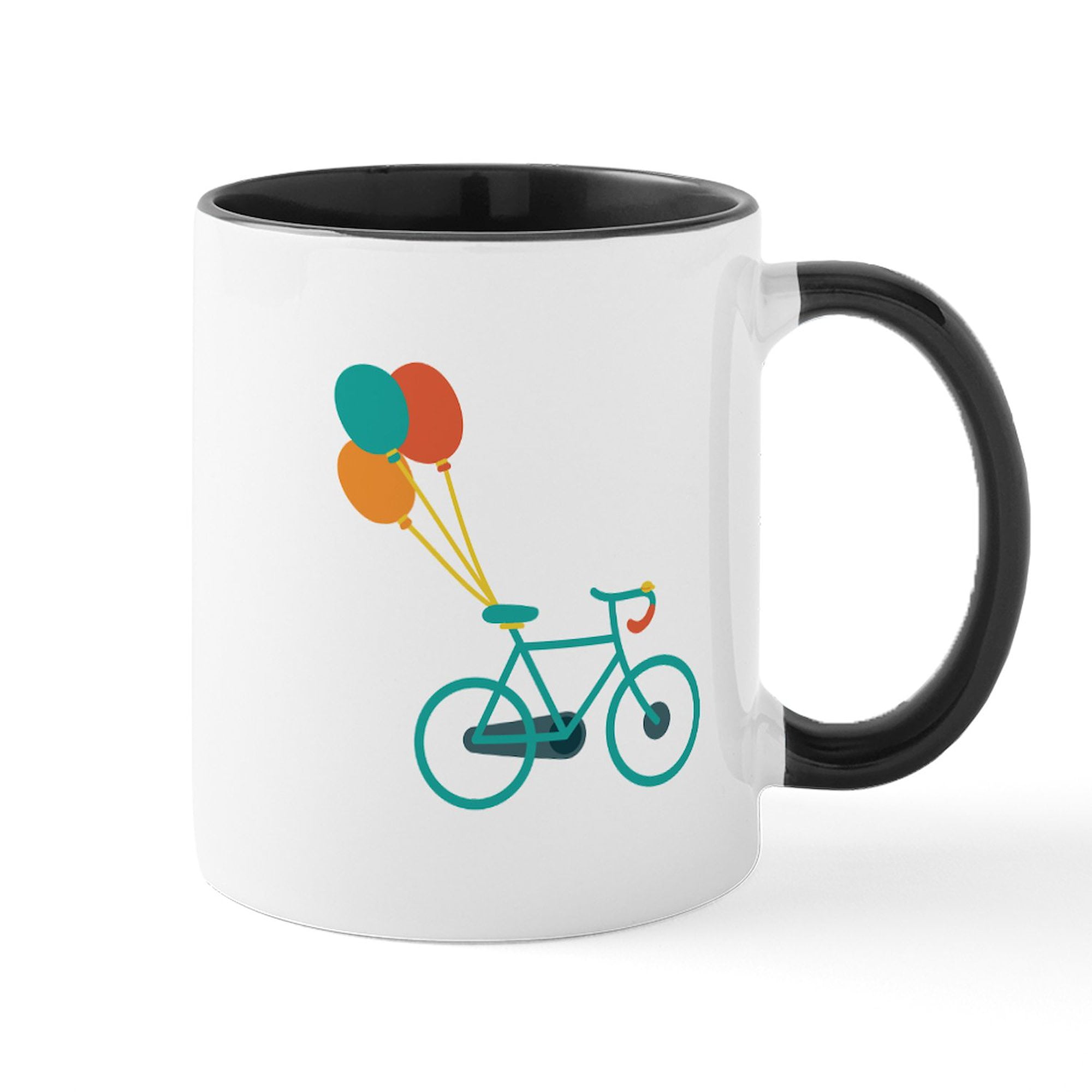 CafePress - Balloon Bike Mugs - 11 oz Ceramic Mug - Novelty Coffee Tea ...