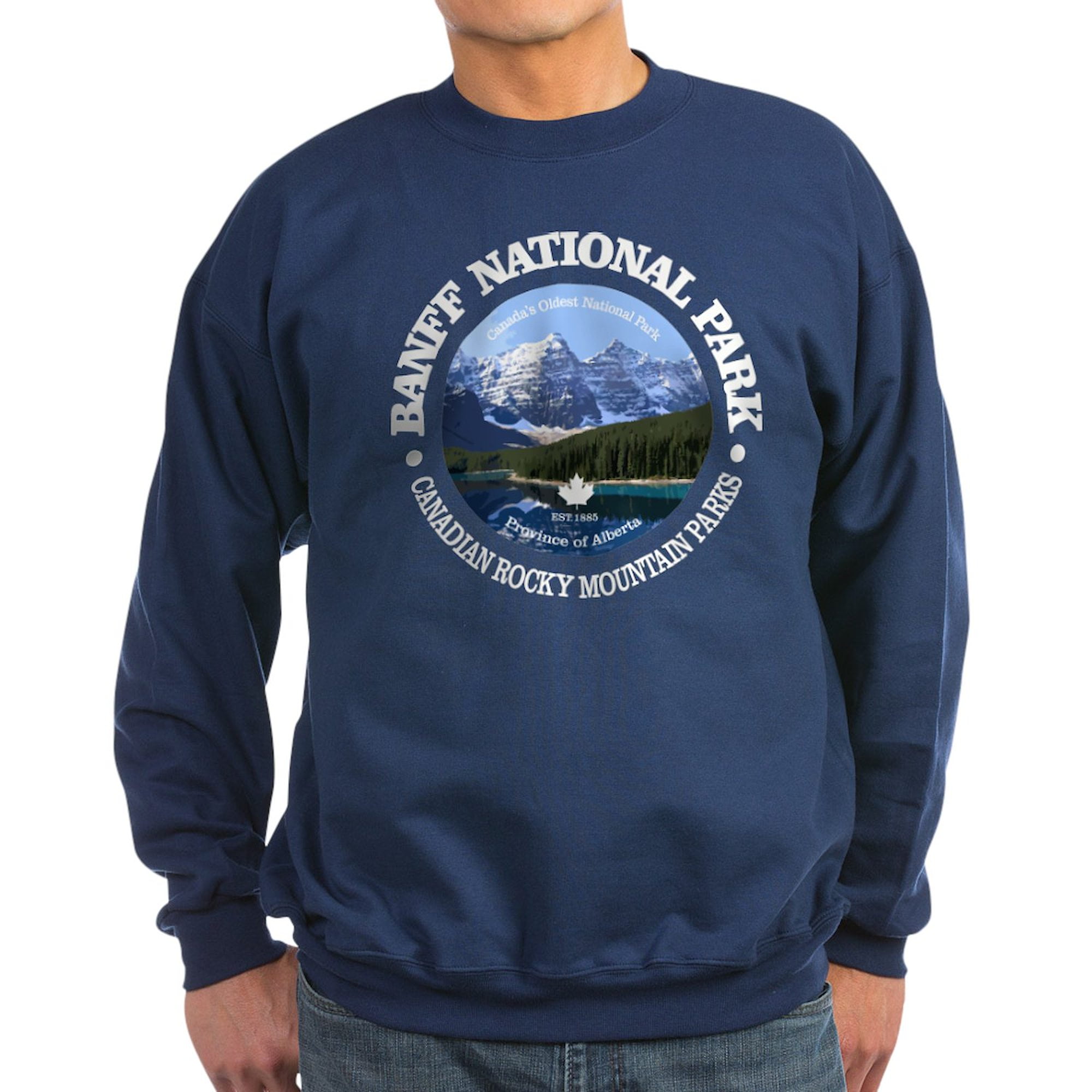 CafePress - Banff National Park Sweatshirt - Classic Crew Neck ...