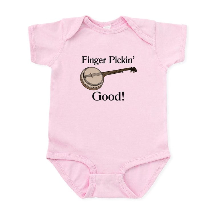 CafePress - Banjo Is Finger Pickin Good Infant Bodysuit - Baby Light ...