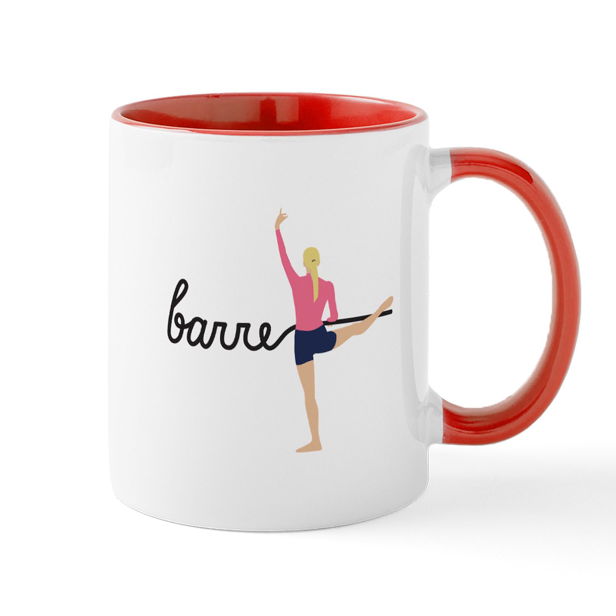 CafePress - Barre Mugs - 11 oz Ceramic Mug - Novelty Coffee Tea Cup ...