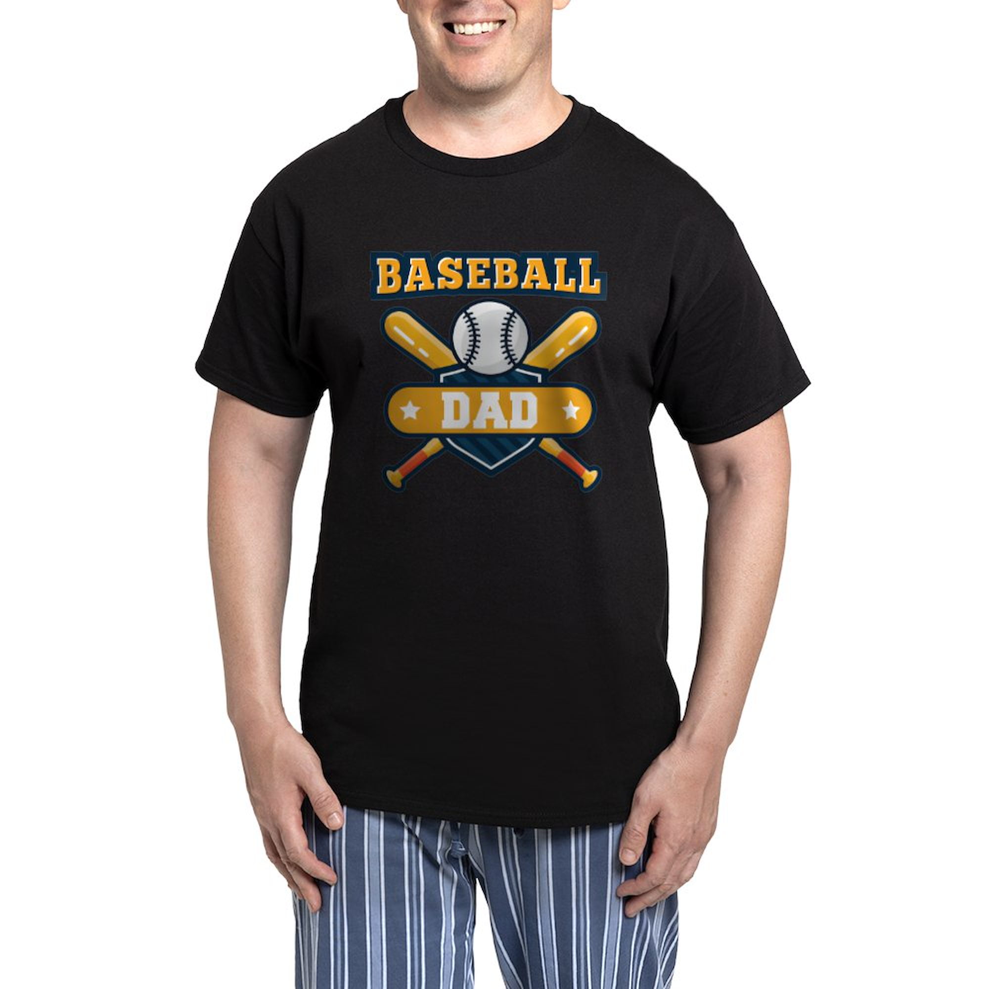 CafePress - Baseball Dad Pajamas - Men's Dark Loose Fit Cotton Pajama ...