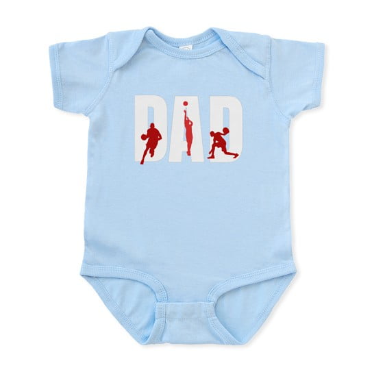 CafePress - Basketball Dad Happy Father's Day - Cute Infant Baby ...