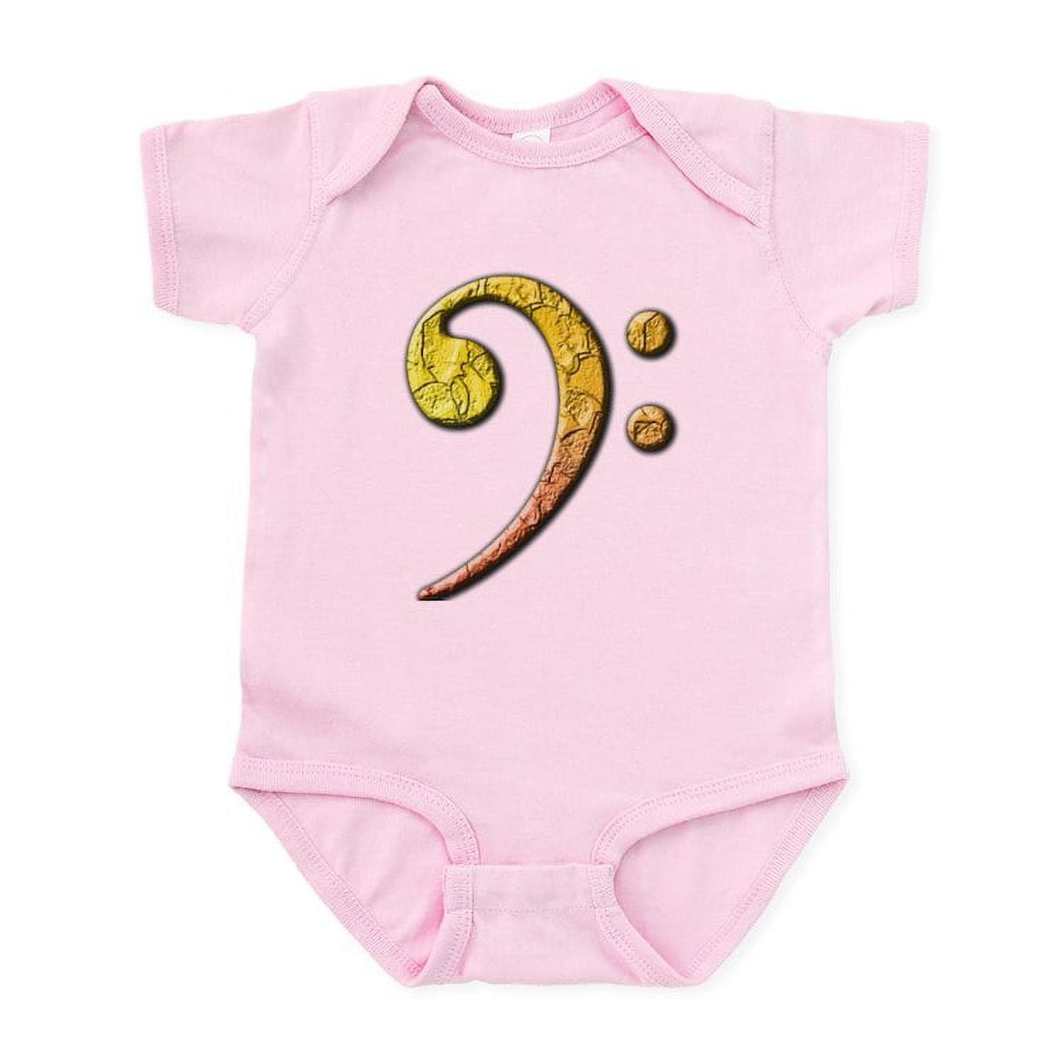 CafePress - Bass Clef 3 Infant Bodysuit - Baby Light Bodysuit, Size ...
