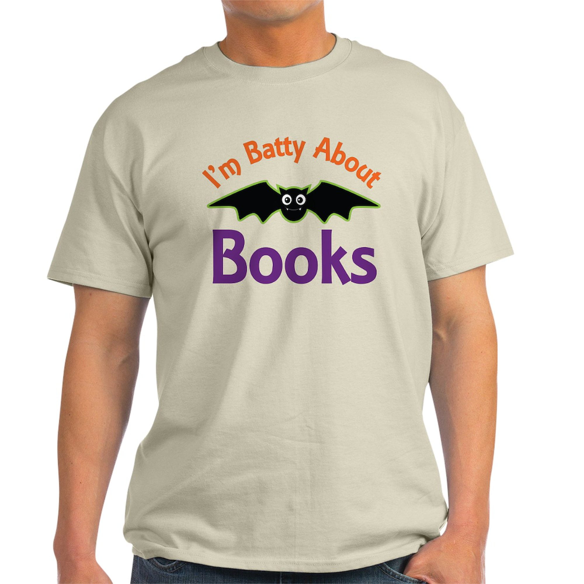 CafePress - Batty About Books T Shirt - Men's Classic Graphic T-Shirt ...