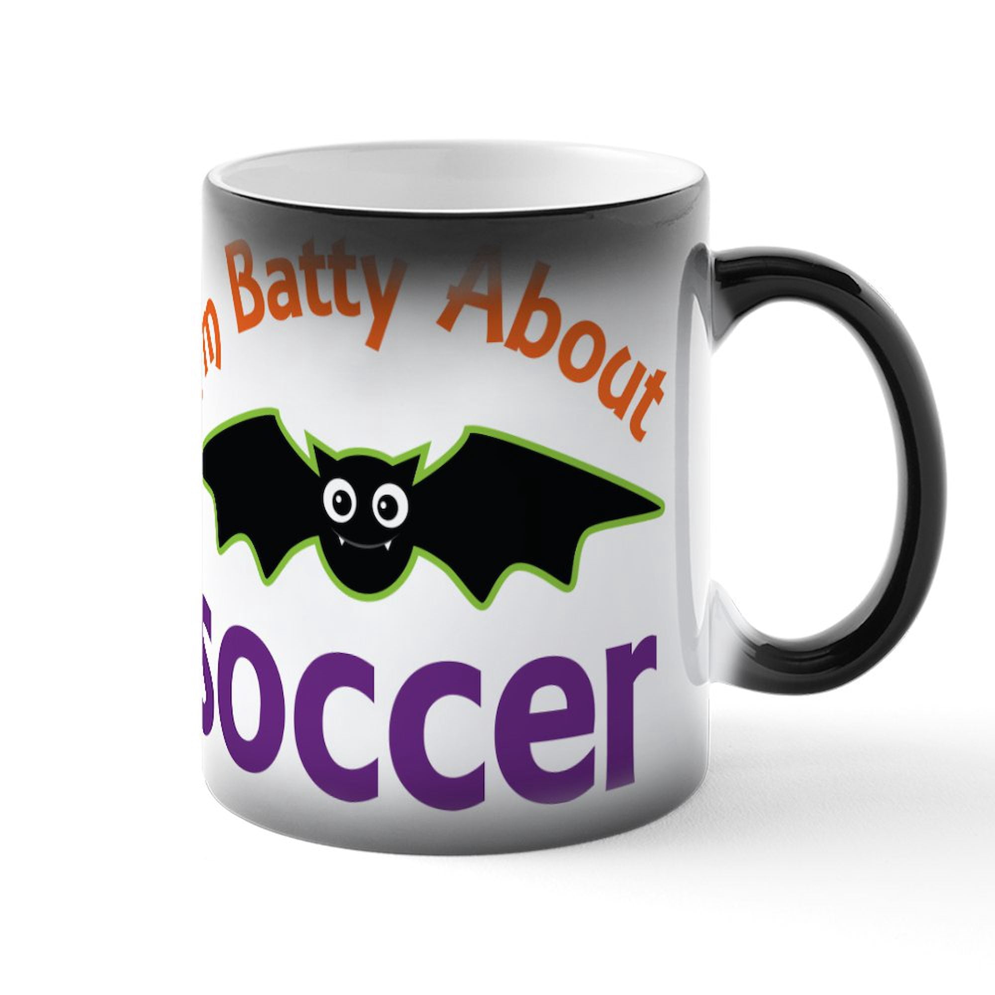 CafePress - Batty About Soccer - 11 oz Color Changing Magic Mug ...