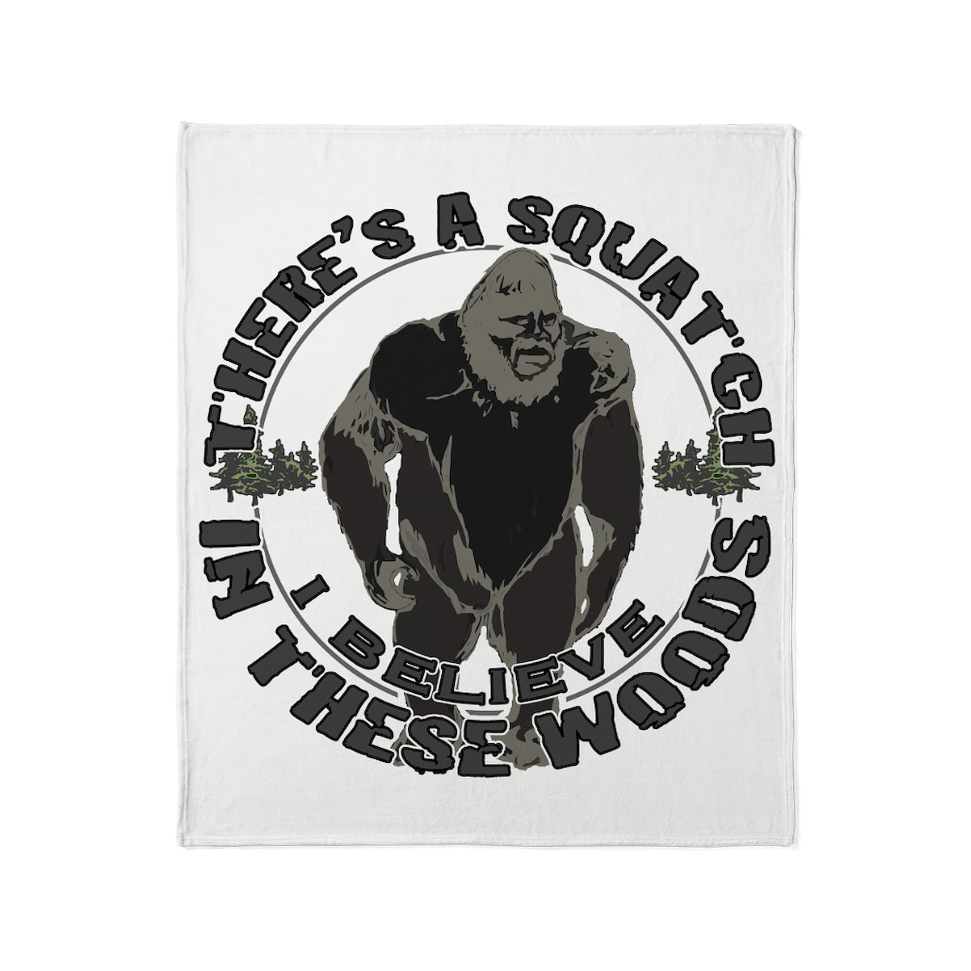 CafePress - Believe In Bigfoot Throw Blanket - Soft Fleece Throw ...