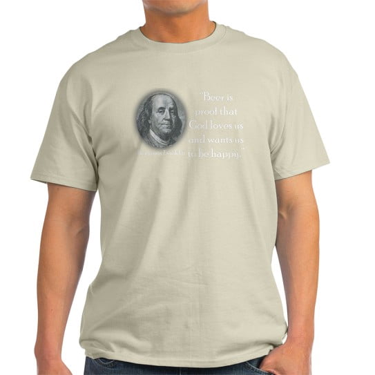 CafePress - Benjamin Franklin Dark T Shirt - Men's Classic Cotton T ...