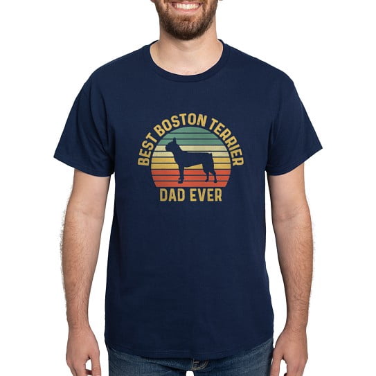 CafePress - Best Boston Terrier Dad Ever Men's Value T Shirt - Men's ...