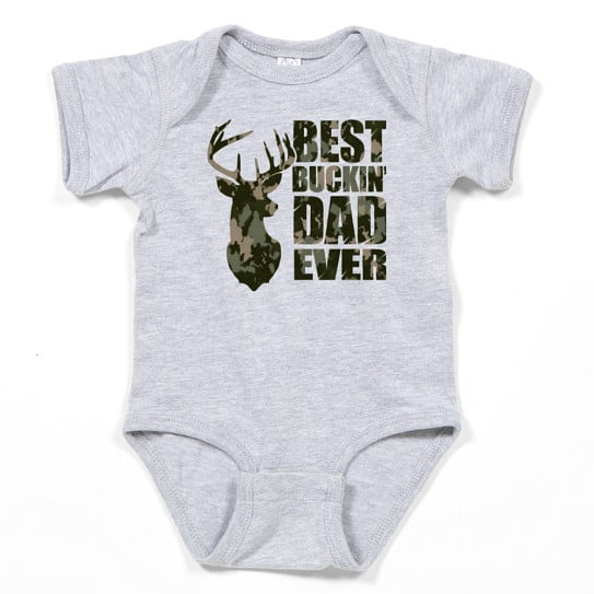 CafePress - Best Buckin' Dad Ever Camo Style (1) - Cute Infant Baby ...