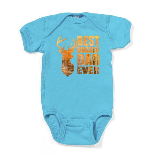 CafePress - Best Buckin' Dad Ever Mix Colors Yellow Tone. - Cute Infant ...