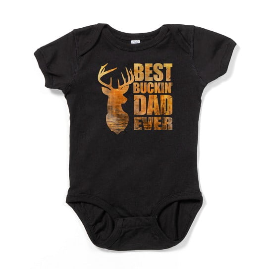 CafePress - Best Buckin' Dad Ever Mix Colors Yellow Tone. - Cute Infant ...