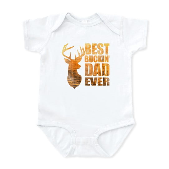 CafePress - Best Buckin' Dad Ever Mix Colors Yellow Tone. - Cute Infant ...
