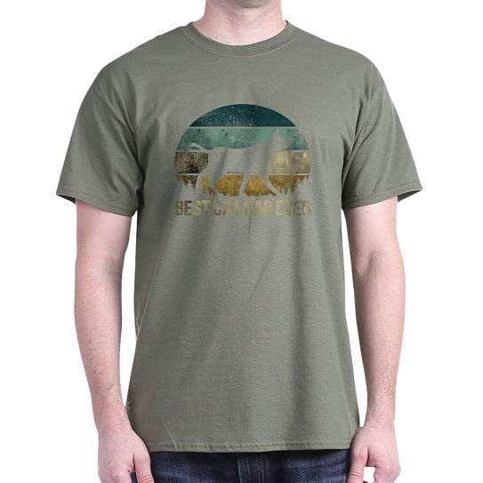 CafePress - Best Cat Dad Ever (11) Men's Value T Shirt - Men's Classic ...