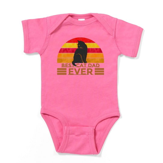 CafePress - Best Cat Dad Ever (7) - Cute Infant Baby Bodysuit Romper ...