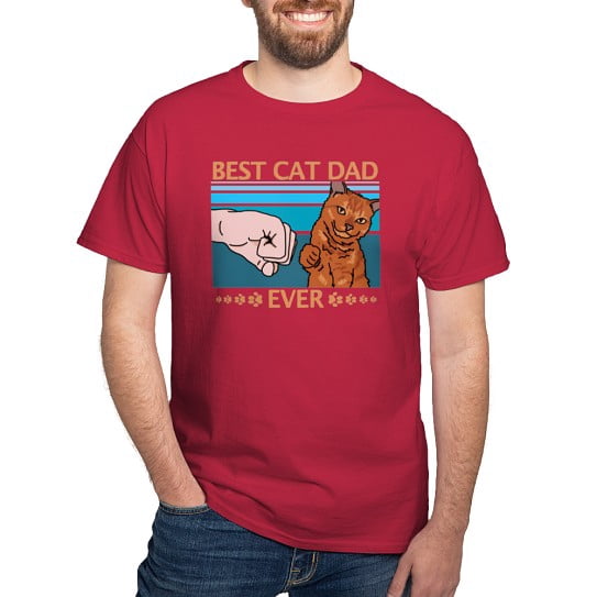CafePress - Best Cat Dad Ever Fist Bump Men's Value T Shirt - Men's ...
