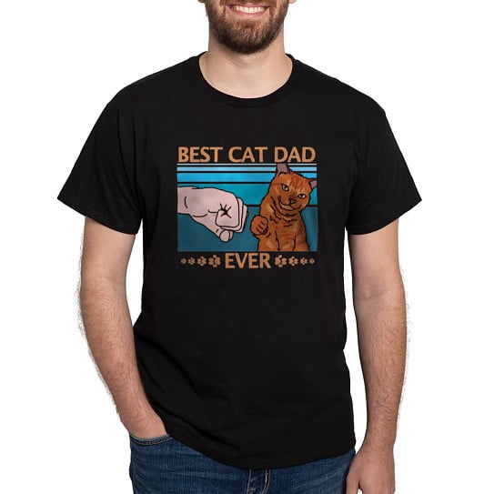 CafePress - Best Cat Dad Ever Fist Bump Men's Value T Shirt - Men's ...