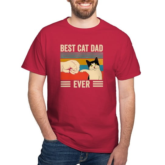 CafePress - Best Cat Dad Ever Vintage Men's Value T Shirt - Men's ...