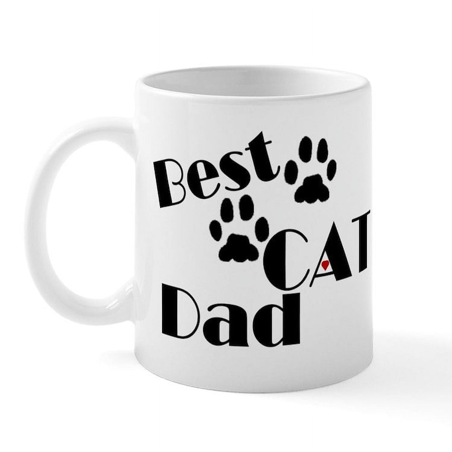 CafePress - Best Cat Dad Mug - 11 oz Ceramic Mug - Novelty Coffee Tea ...