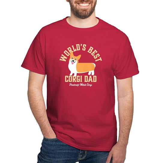 CafePress - Best Corgi Dad Men's Value T Shirt - Men's Classic Cotton T ...