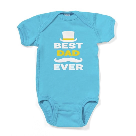 CafePress - Best Dad Ever (5) - Cute Infant Baby Bodysuit Romper ...