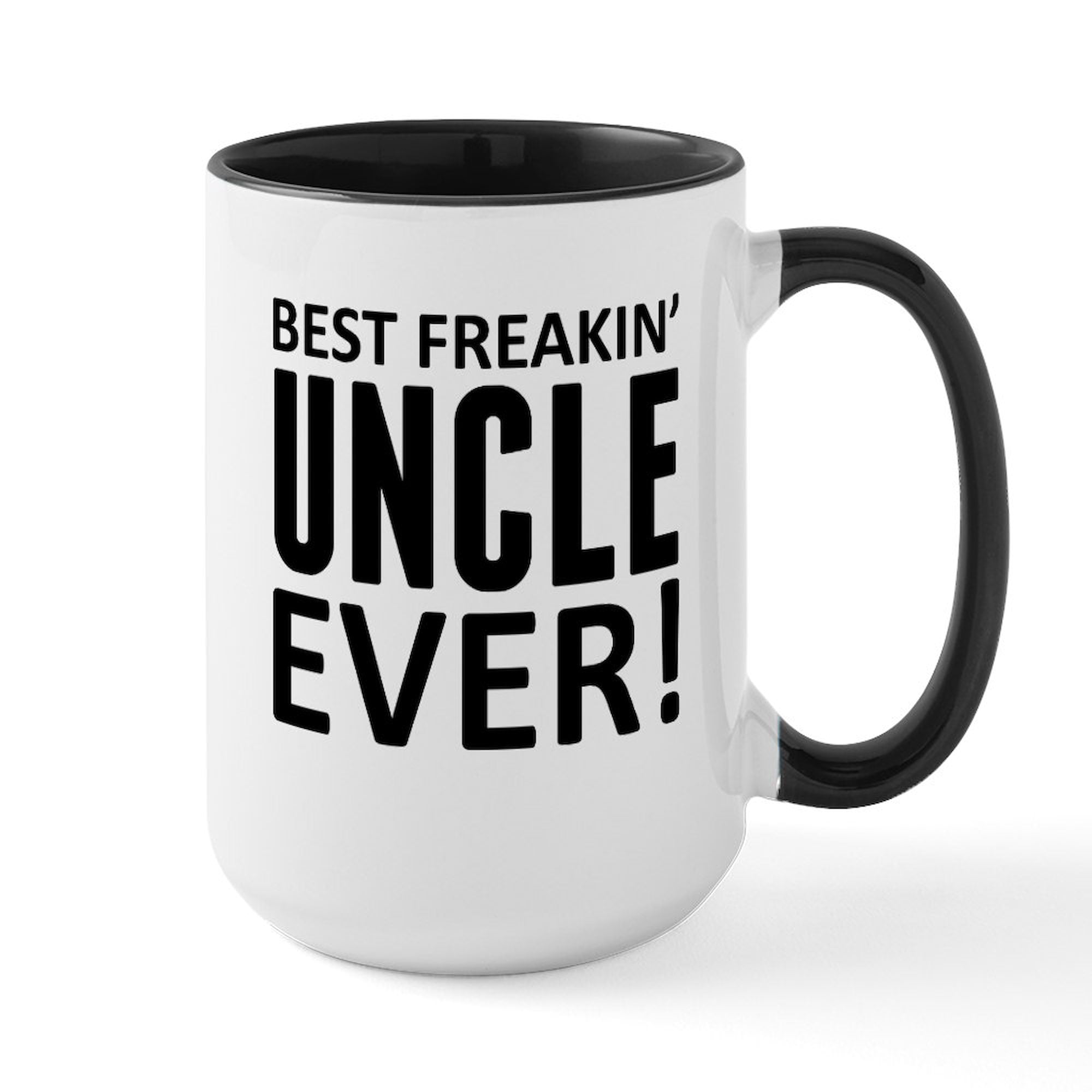 CafePress - Best Freakin' Uncle Ever! Mugs - 15 oz Ceramic Large White ...