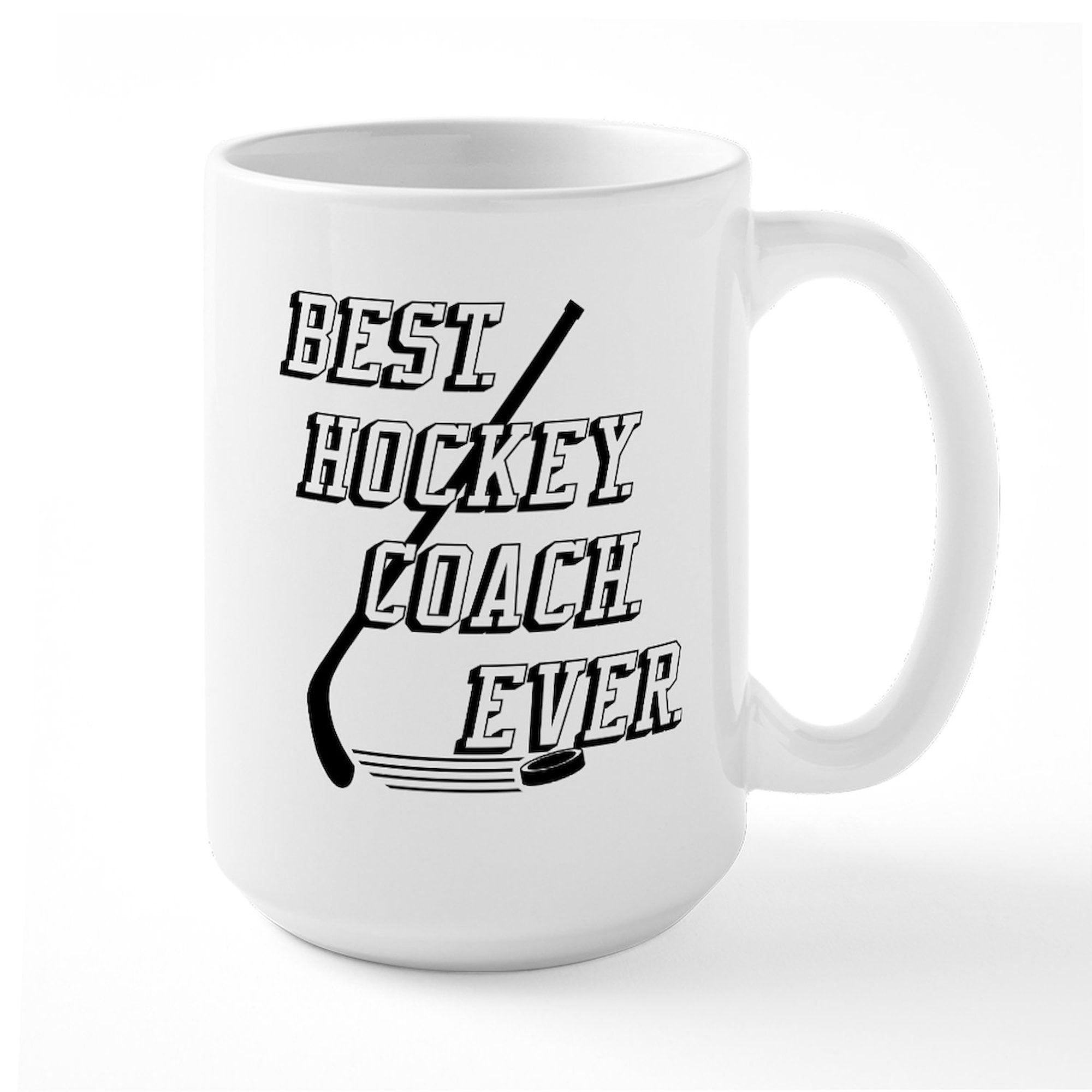 CafePress - Best Hockey Coach Ever Mugs - 15 oz Ceramic Large White ...