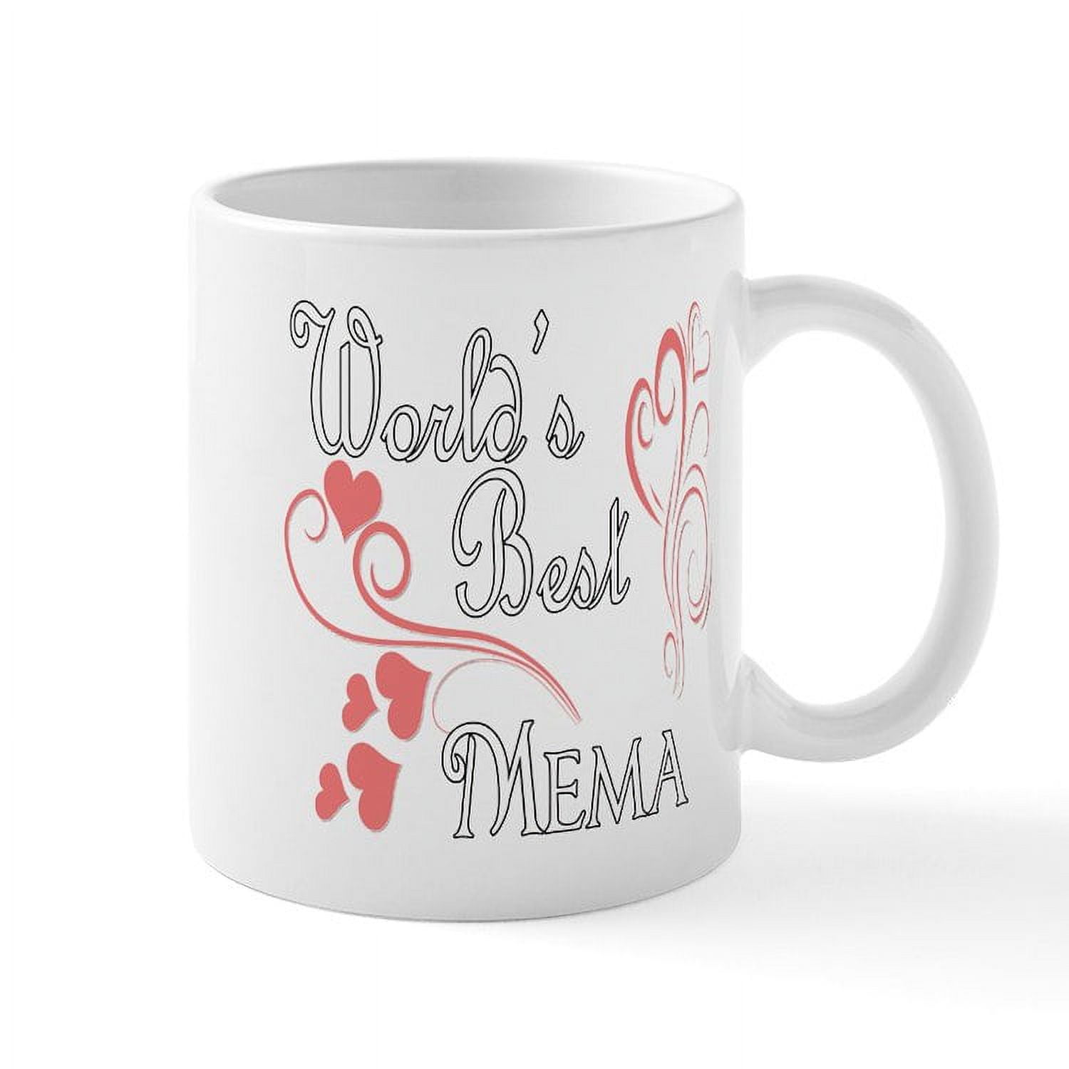 CafePress - Best Mema Hearts - 11 oz Ceramic Mug - Novelty Coffee Tea ...