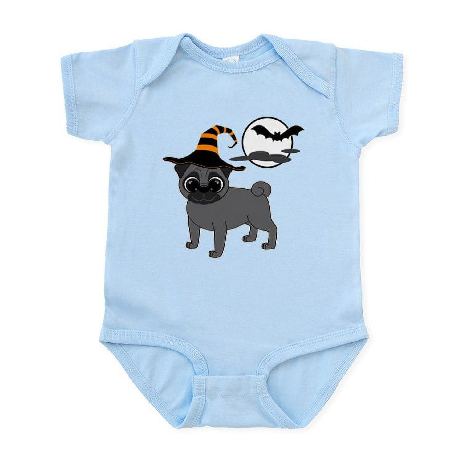 CafePress - Bewitched Black Pug Infant Bodysuit - Baby Light Bodysuit ...