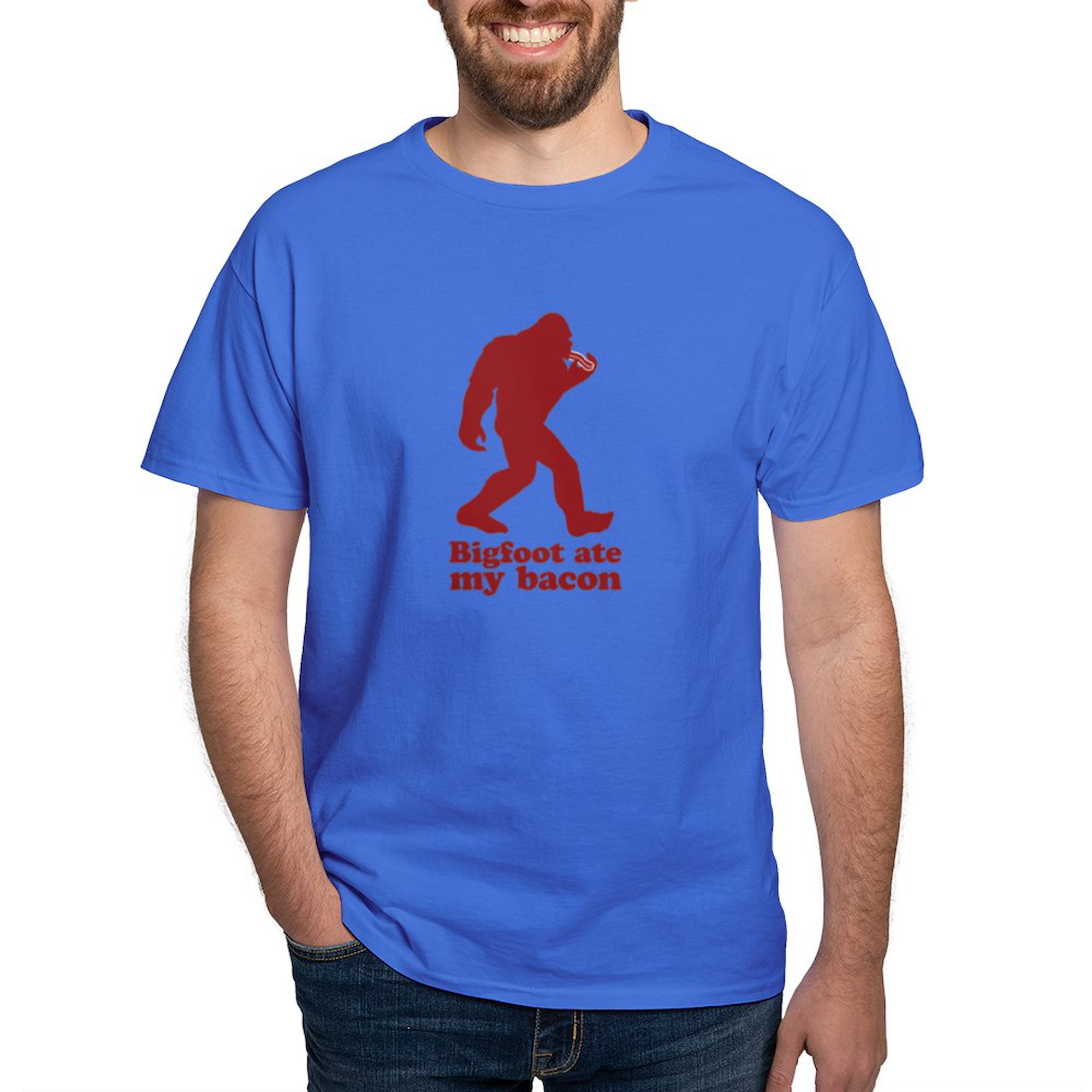 CafePress - Bigfoot (Sasquatch) Ate My Bacon! T Shirt - Men's Classic ...