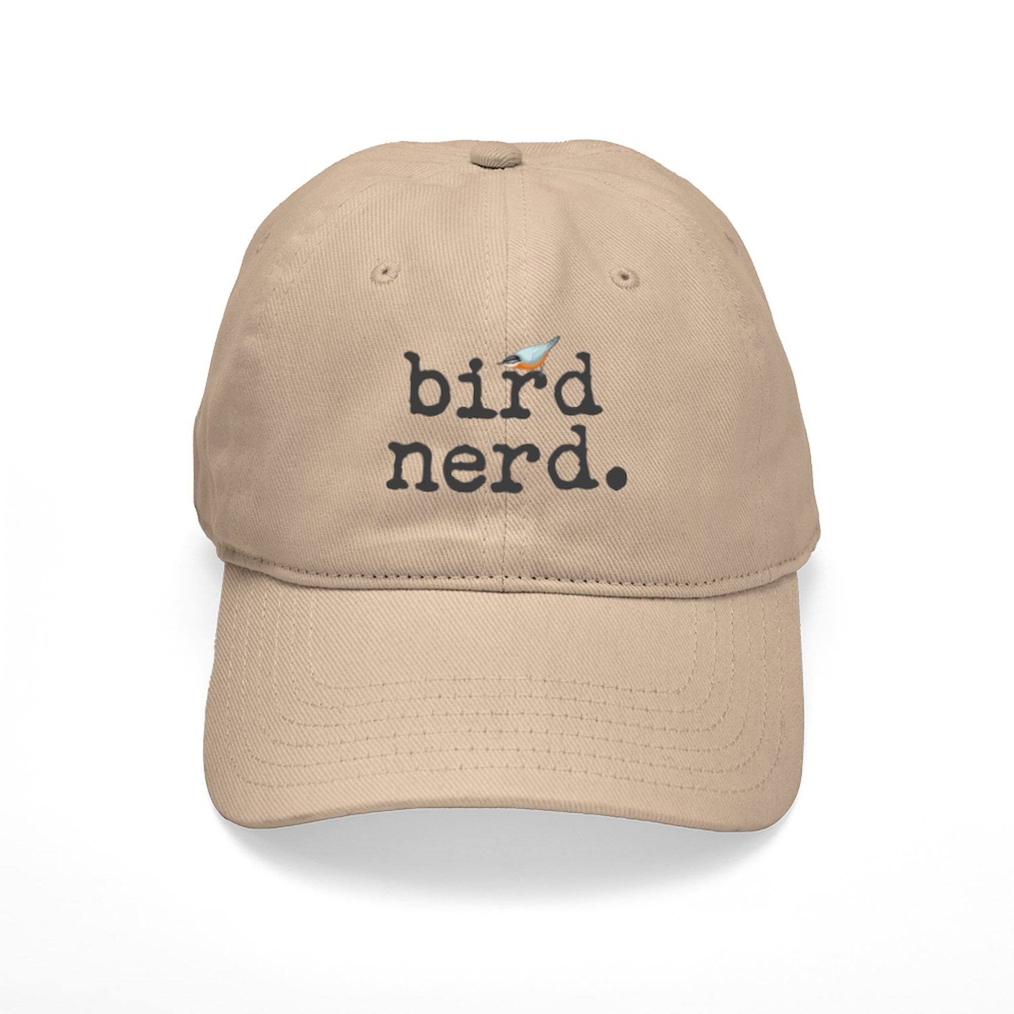 CafePress - Bird Nerd. Cap - Printed Adjustable Cotton Canvas Baseball ...