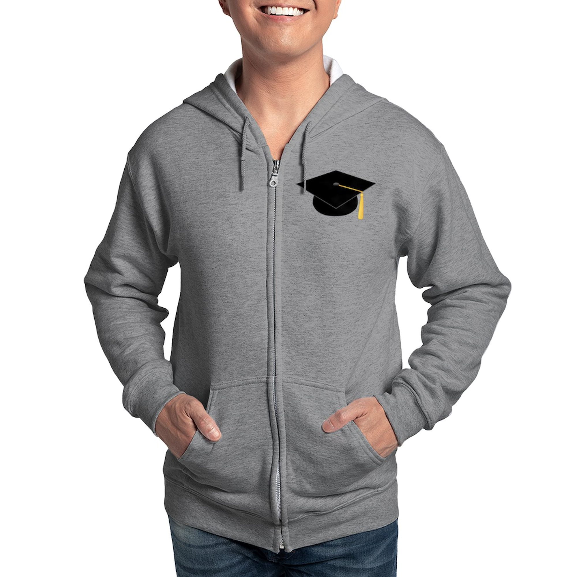 CafePress - Black Graduation Cap Zip Hoodie - Zip Hoodie, Classic ...
