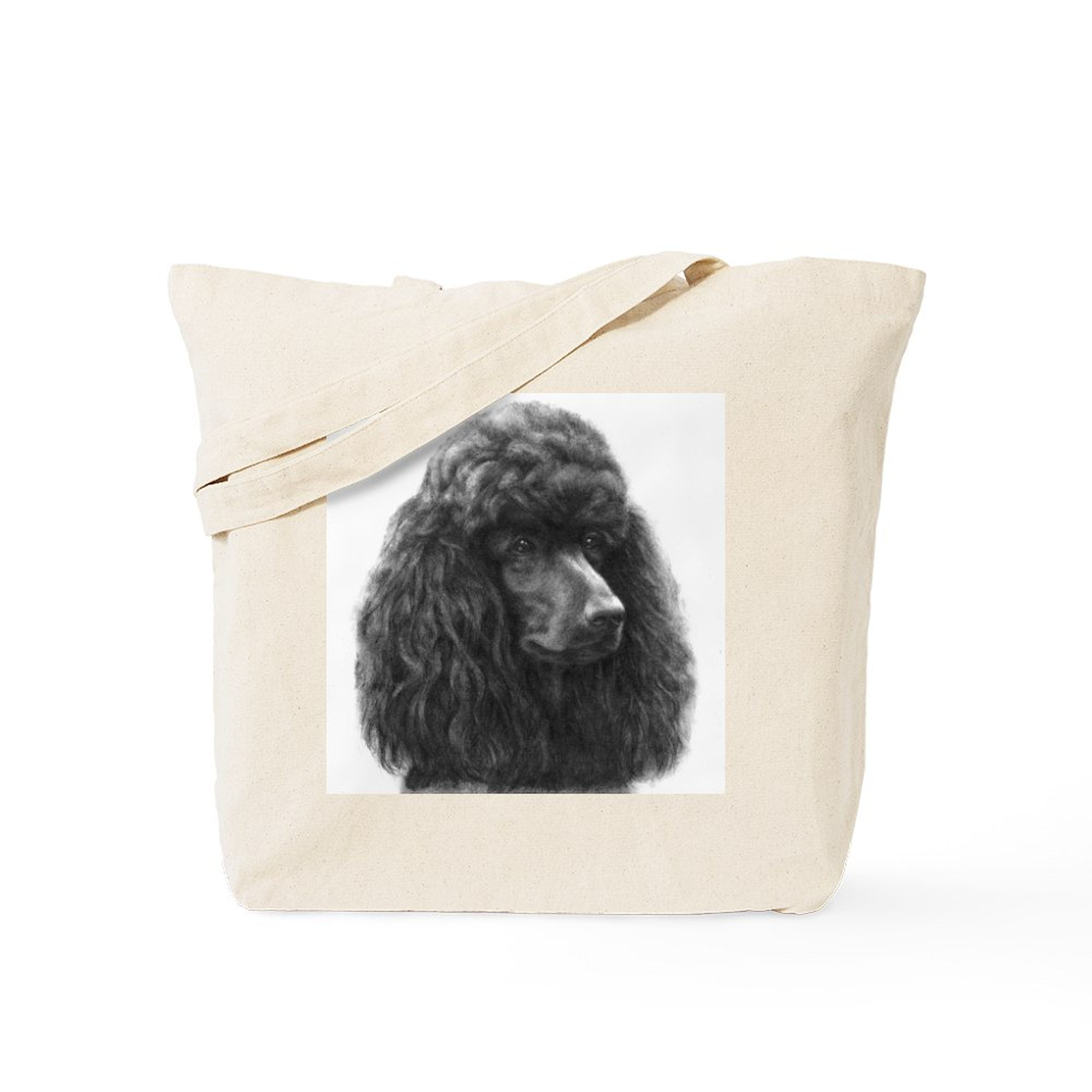 CafePress - Black Or Chocolate Poodle Tote Bag - Unisex Canvas Tote Bag ...