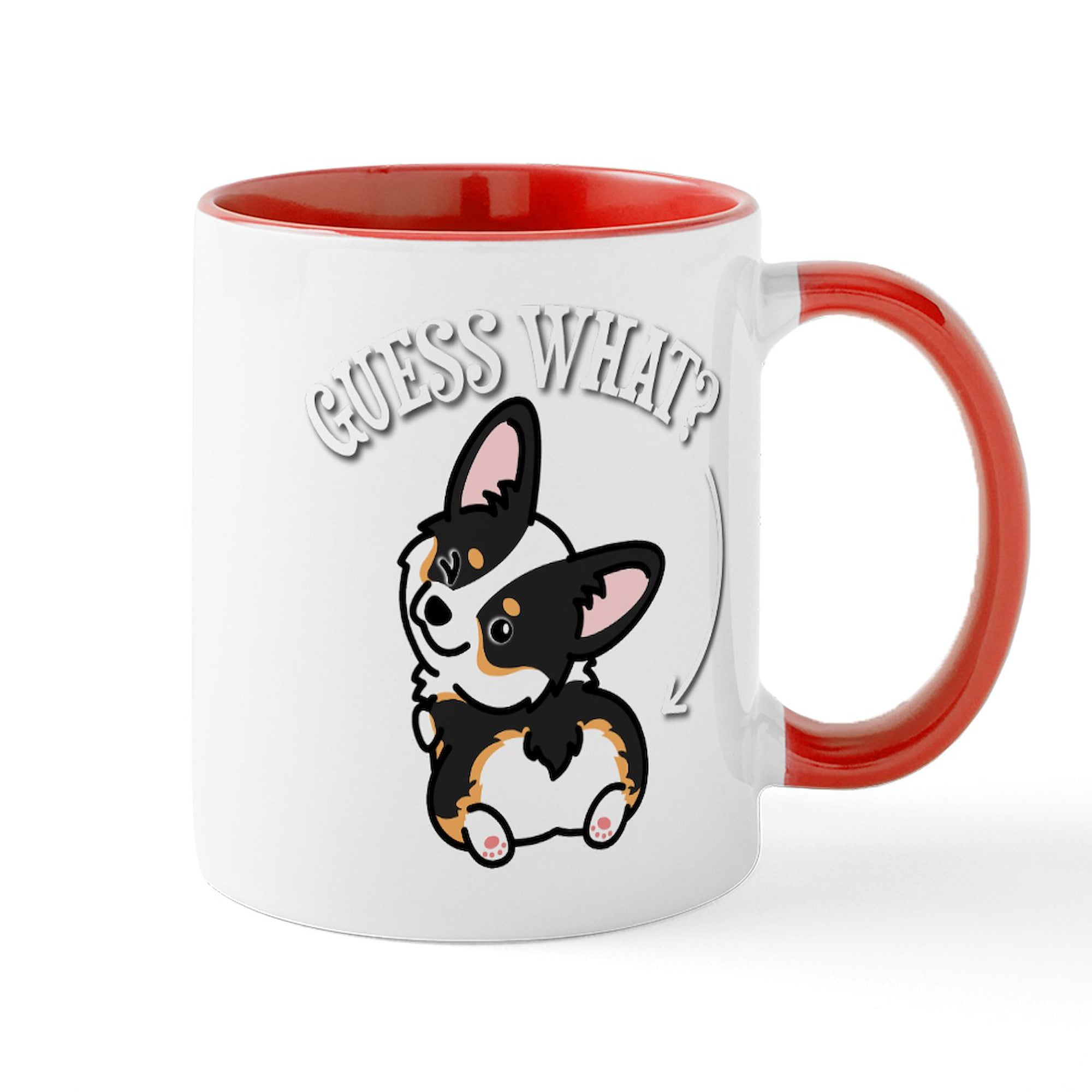 CafePress - Black Tricolor Corgi Mugs - 11 oz Ceramic Mug - Novelty ...