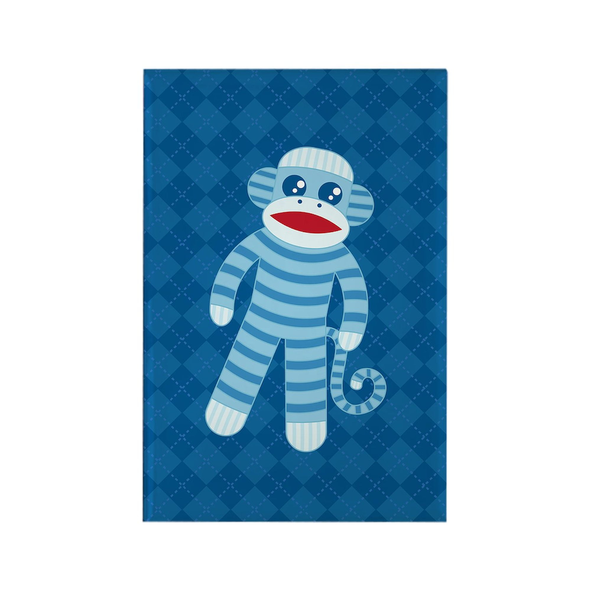 CafePress - Blue Sock Monkey - Rectangle Magnet, 2"x3" Refrigerator ...