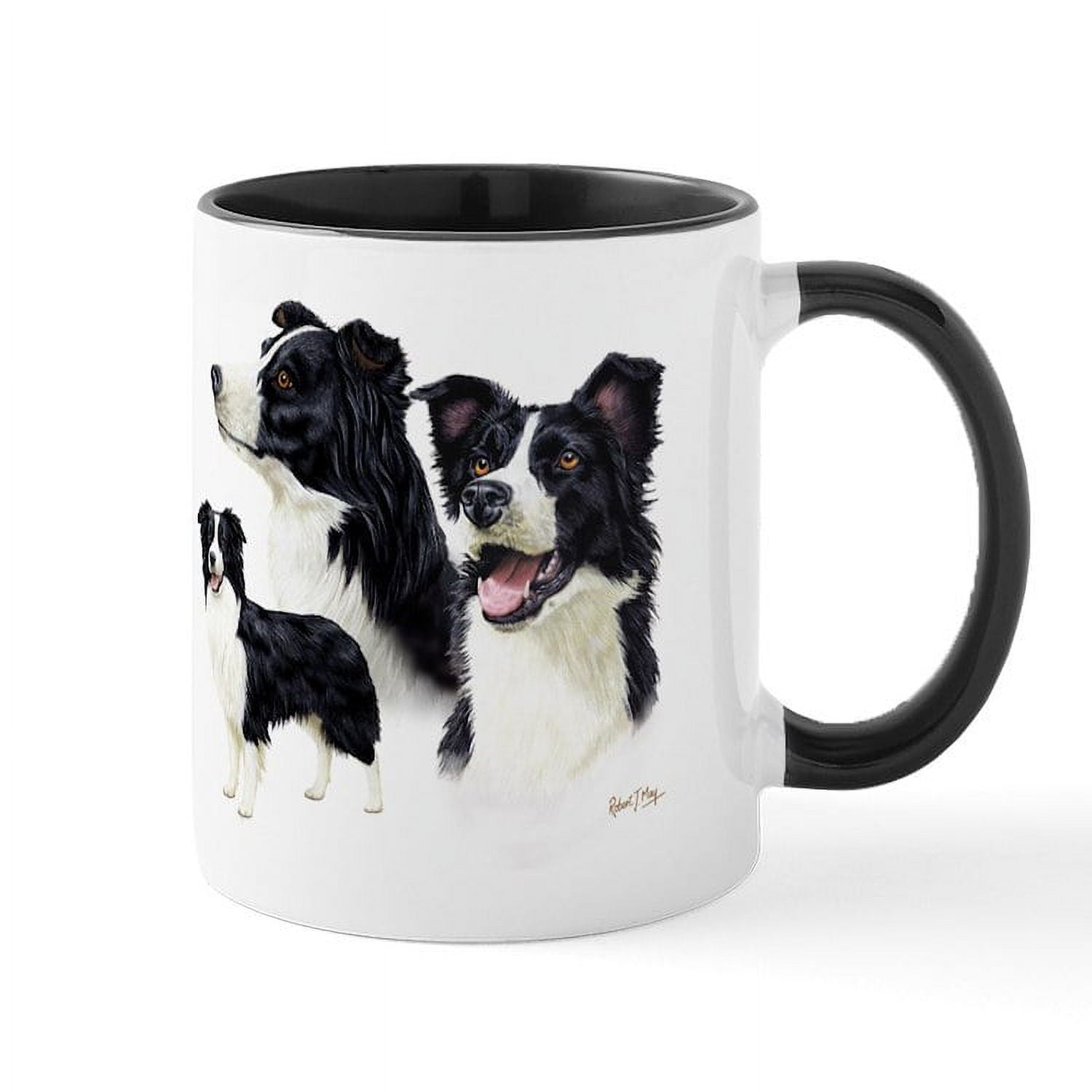 CafePress - Border Collie Mug - 11 oz Ceramic Mug - Novelty Coffee Tea ...