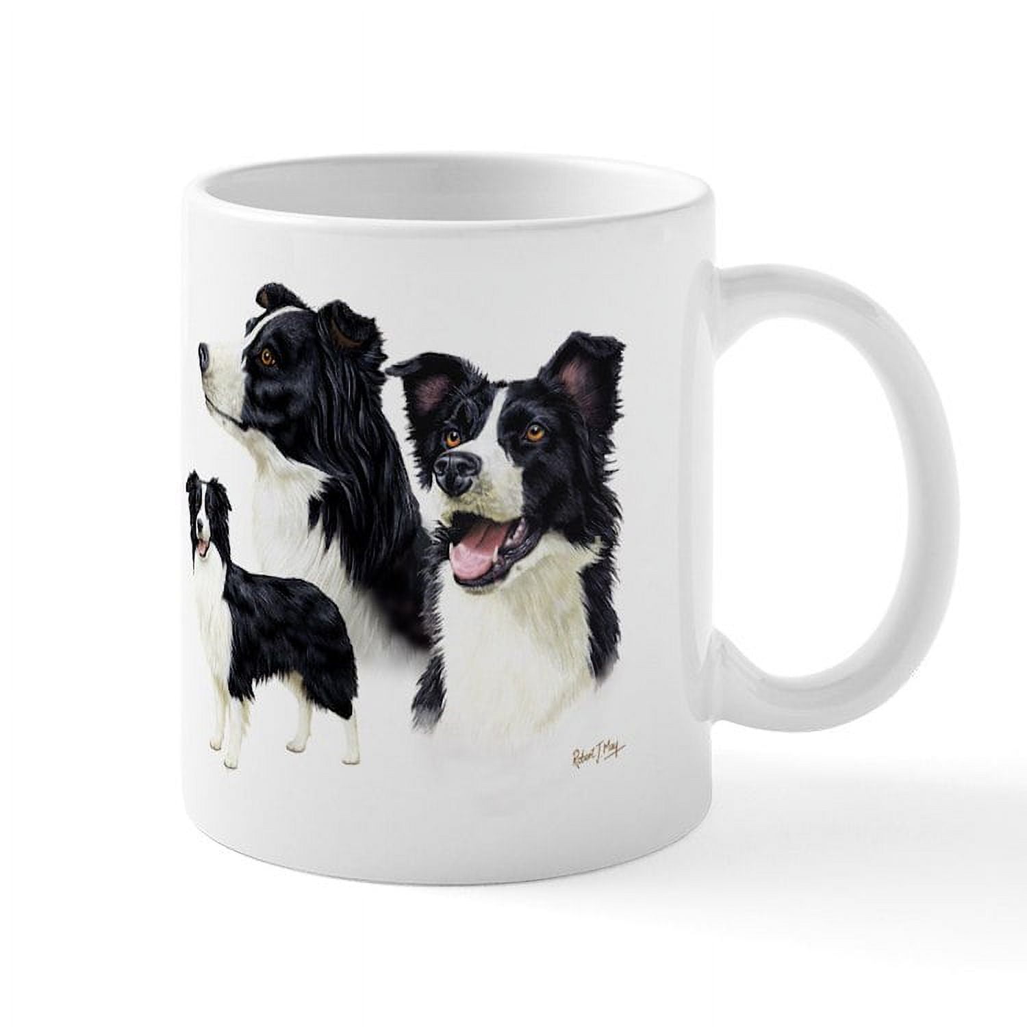 CafePress - Border Collie Mug - 11 oz Ceramic Mug - Novelty Coffee Tea ...