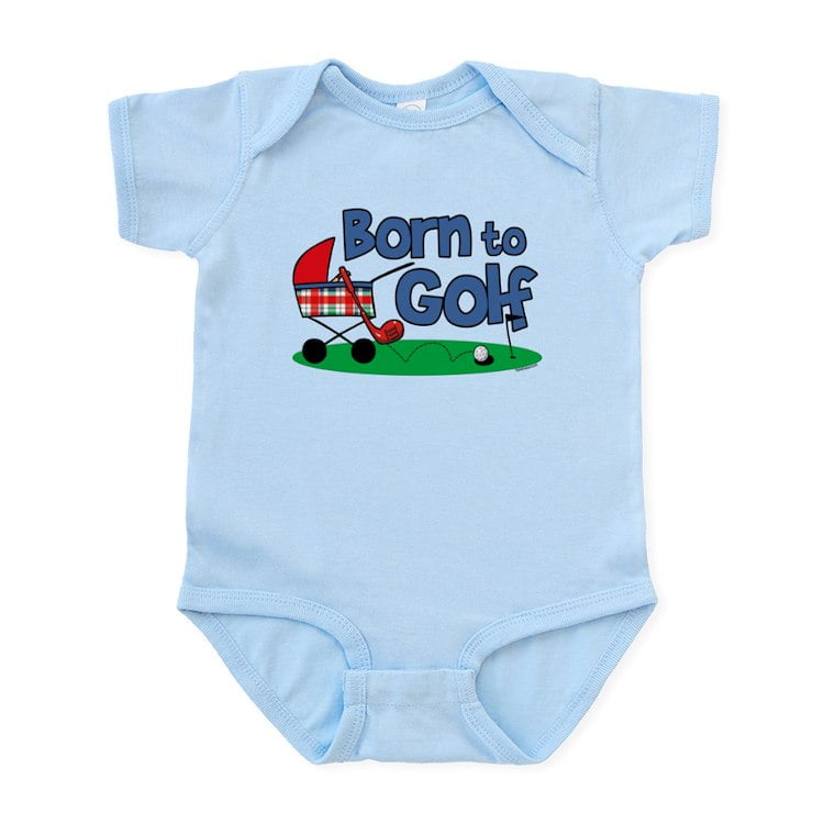 CafePress - Born To Golf Infant Bodysuit - Baby Light Bodysuit, Size ...