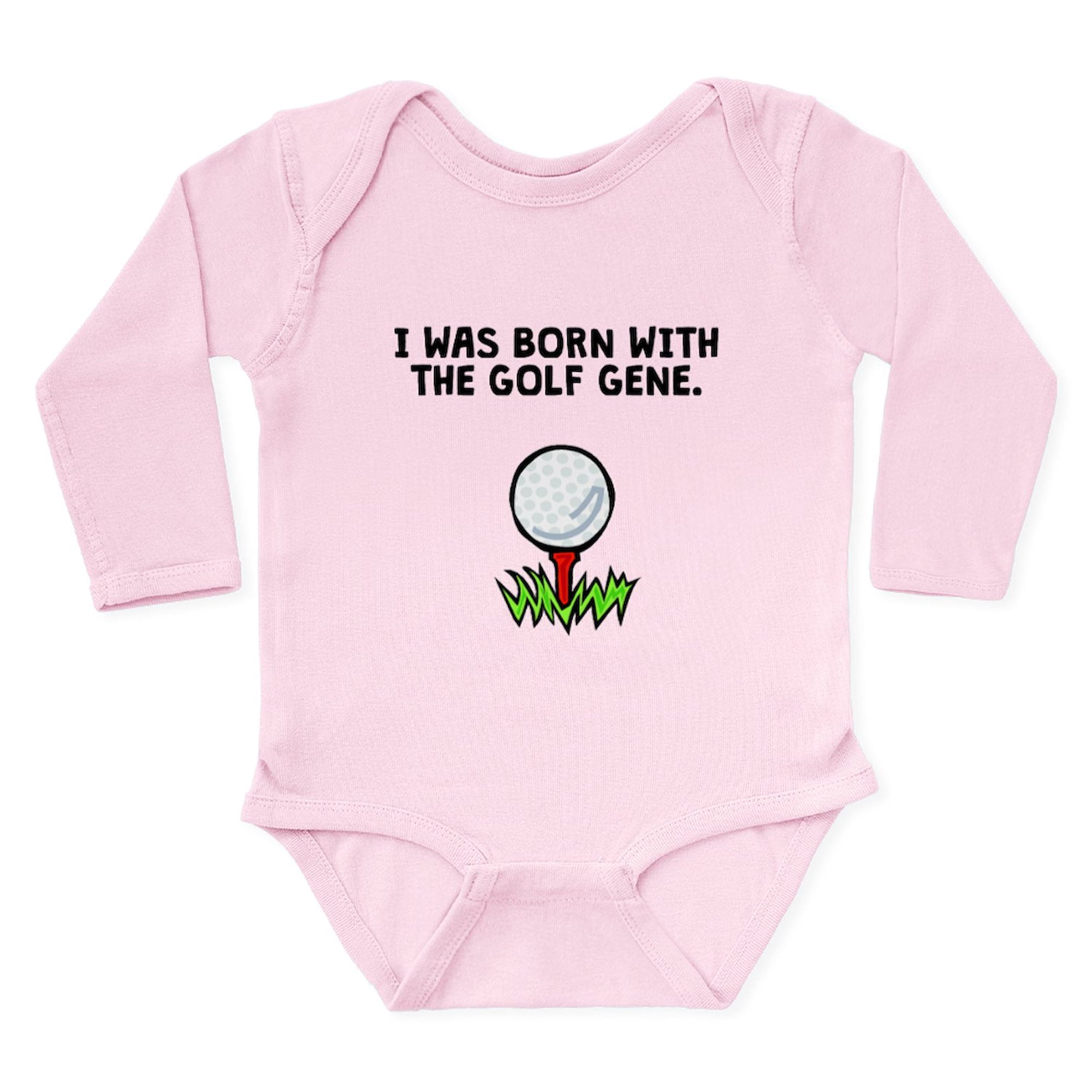 CafePress - Born With The Golf Gene Body Suit - Long Sleeve Cotton Baby ...