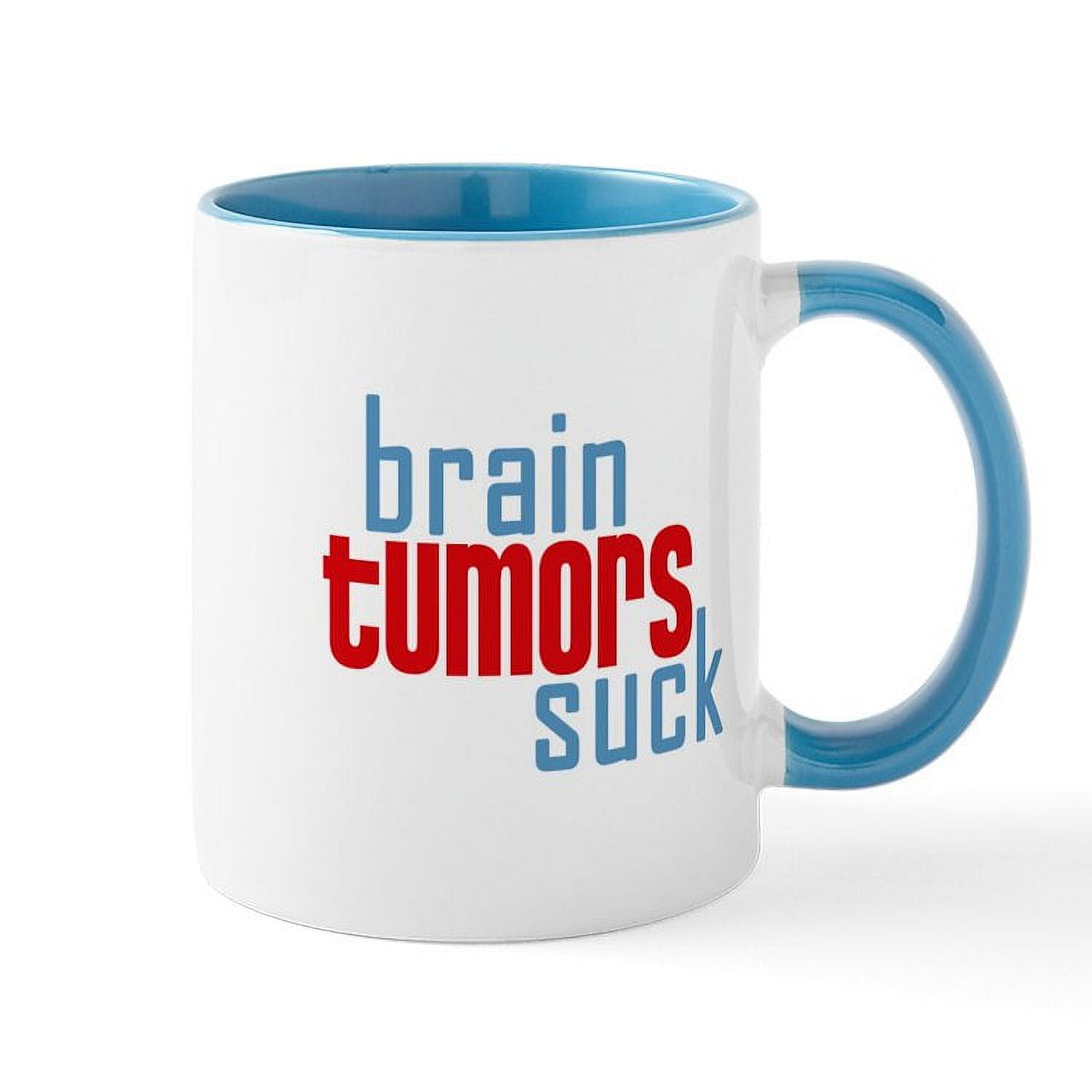 CafePress - Brain Tumors Suck Mugs - 11 oz Ceramic Mug - Novelty Coffee Tea Cup - Walmart.com