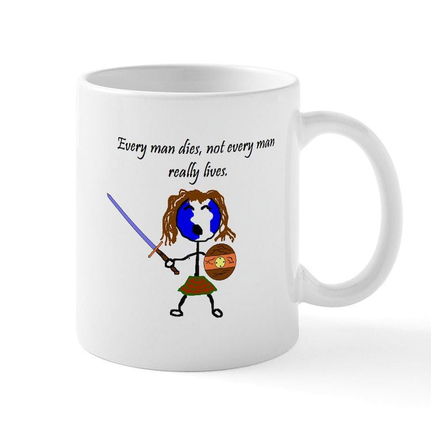 CafePress - Braveheart Mug - 11 oz Ceramic Mug - Novelty Coffee Tea Cup ...
