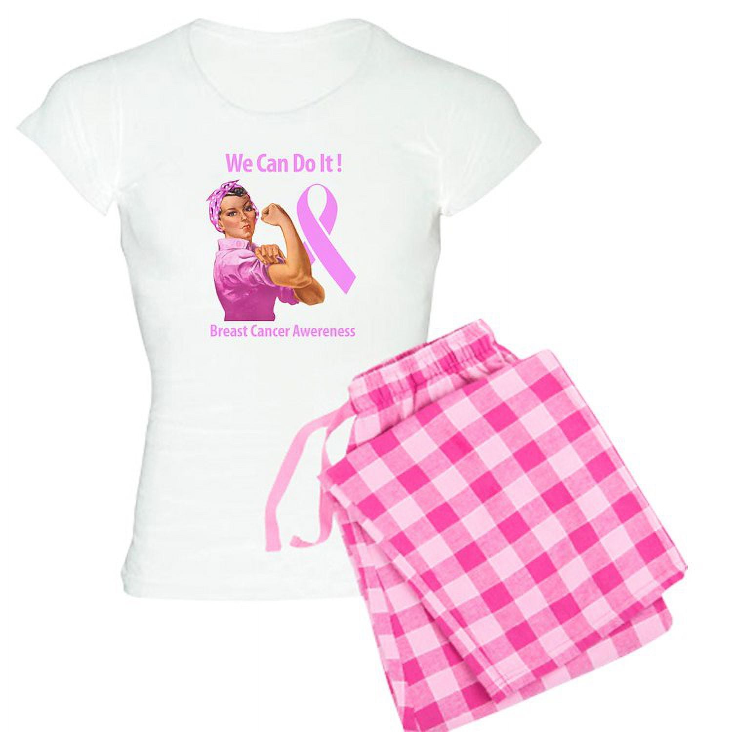 CafePress - Breast Cancer Awareness Pajamas - Women's Light Pajamas ...