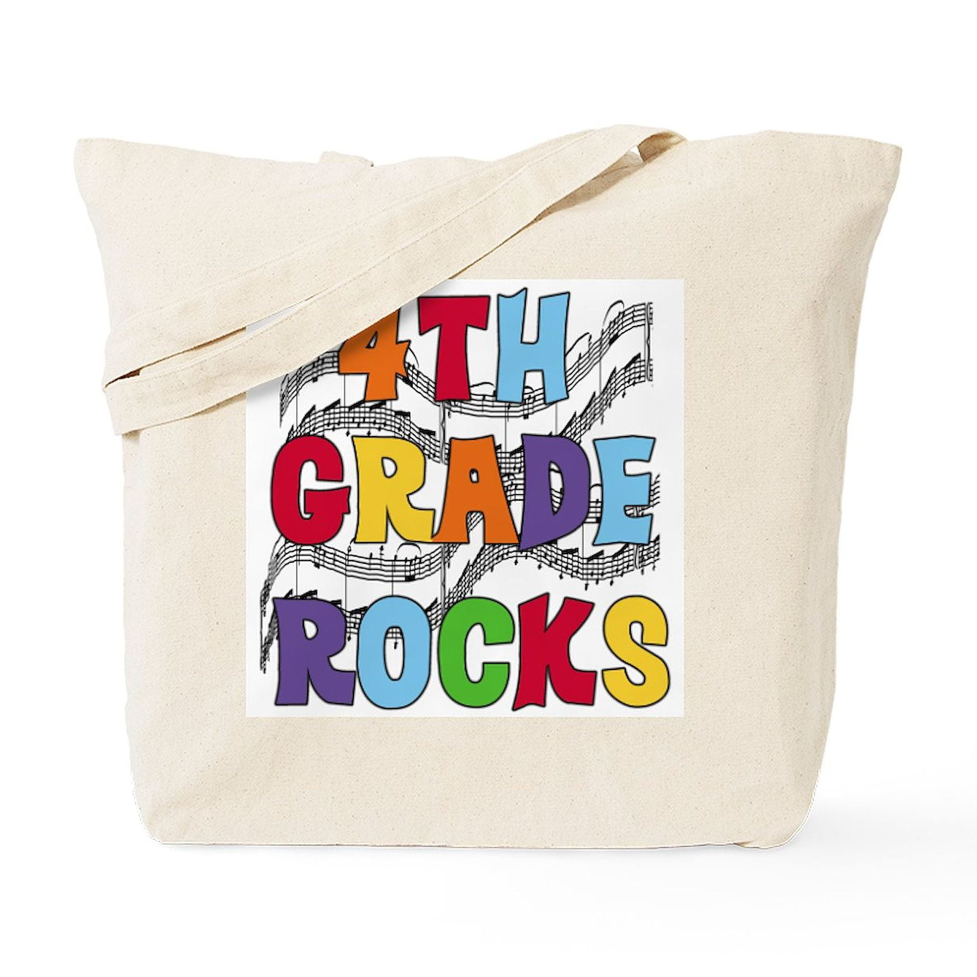 CafePress - Bright Colors 4Th Grade Tote Bag - Unisex Canvas Tote Bag ...