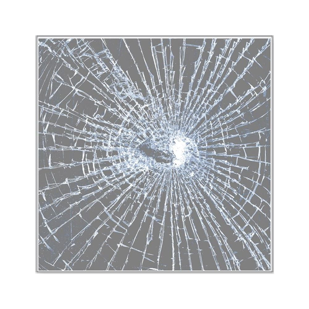 CafePress - Broken Glass 2 Gray Sticker - Square Sticker 3" x 3 ...
