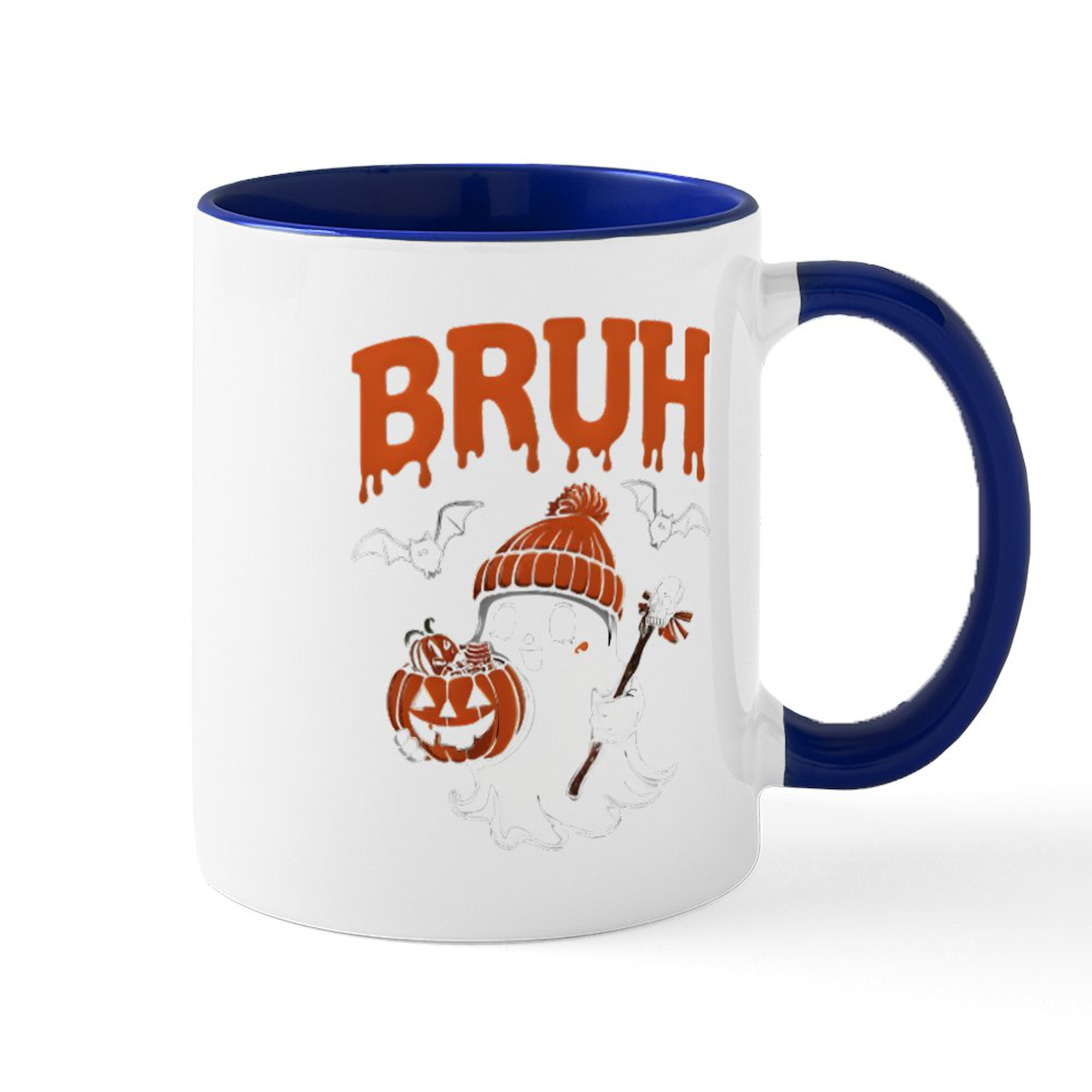 CafePress - Bruh Boo - 11 oz Ceramic Mug - Novelty Coffee Tea Cup ...