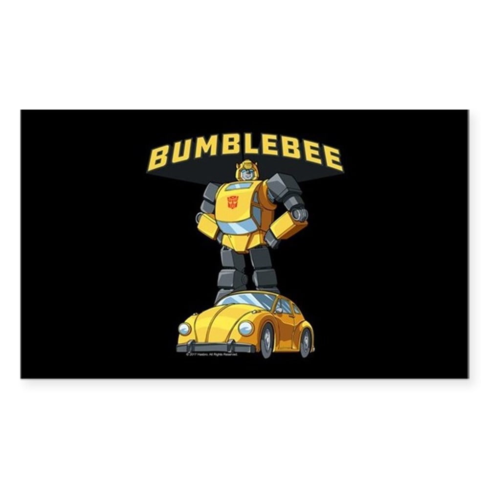 CafePress - Bumblebee Sticker - Rectangle Bumper Sticker Car Decal ...