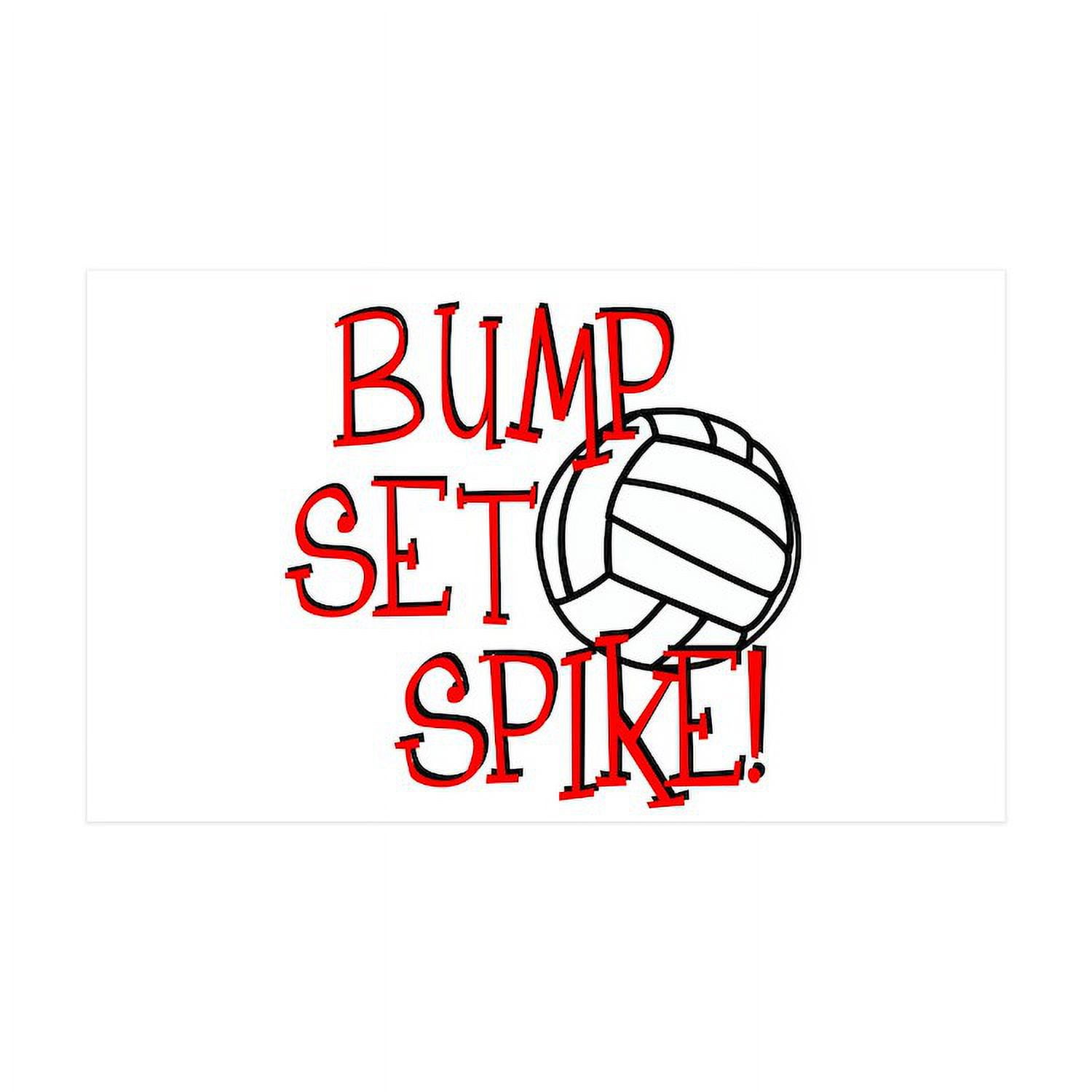 CafePress - Bump, Set, Spike Wall Decal - 35x21 Wall Decal - Walmart.com